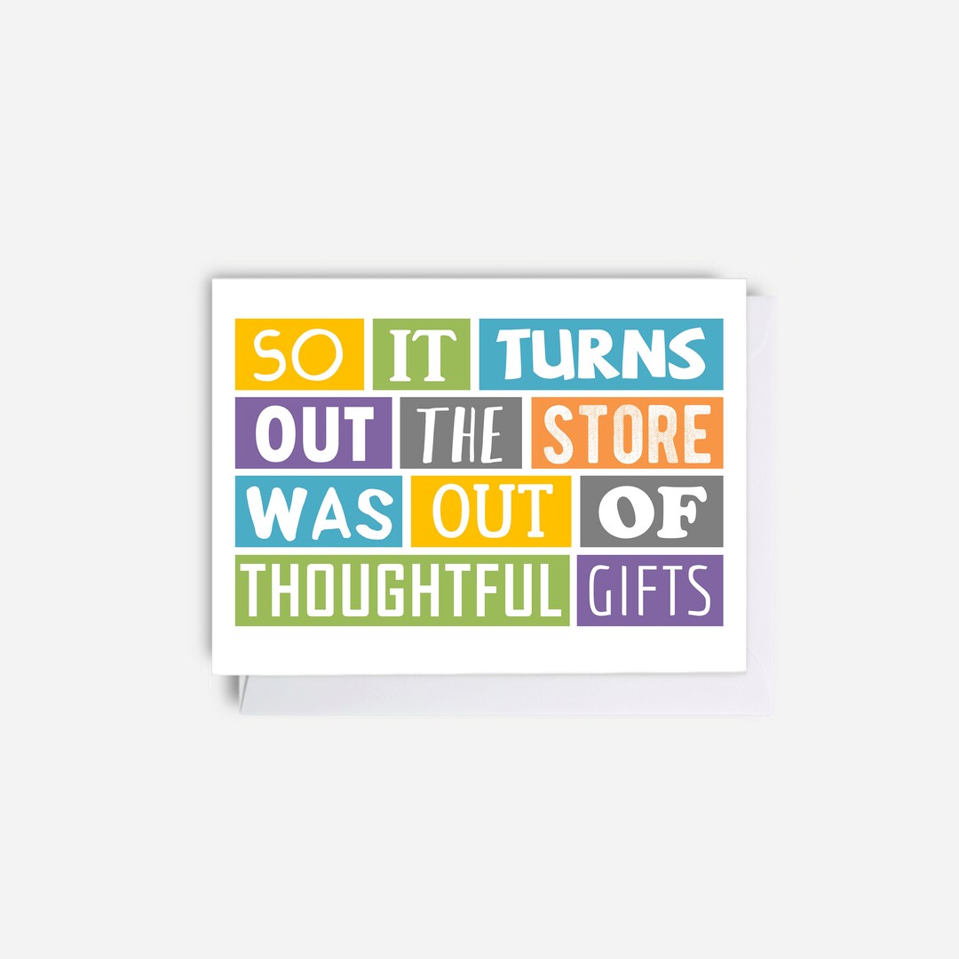 Funny Gift Card Holder | Mini Birthday Card | Gift Voucher | Joke ...