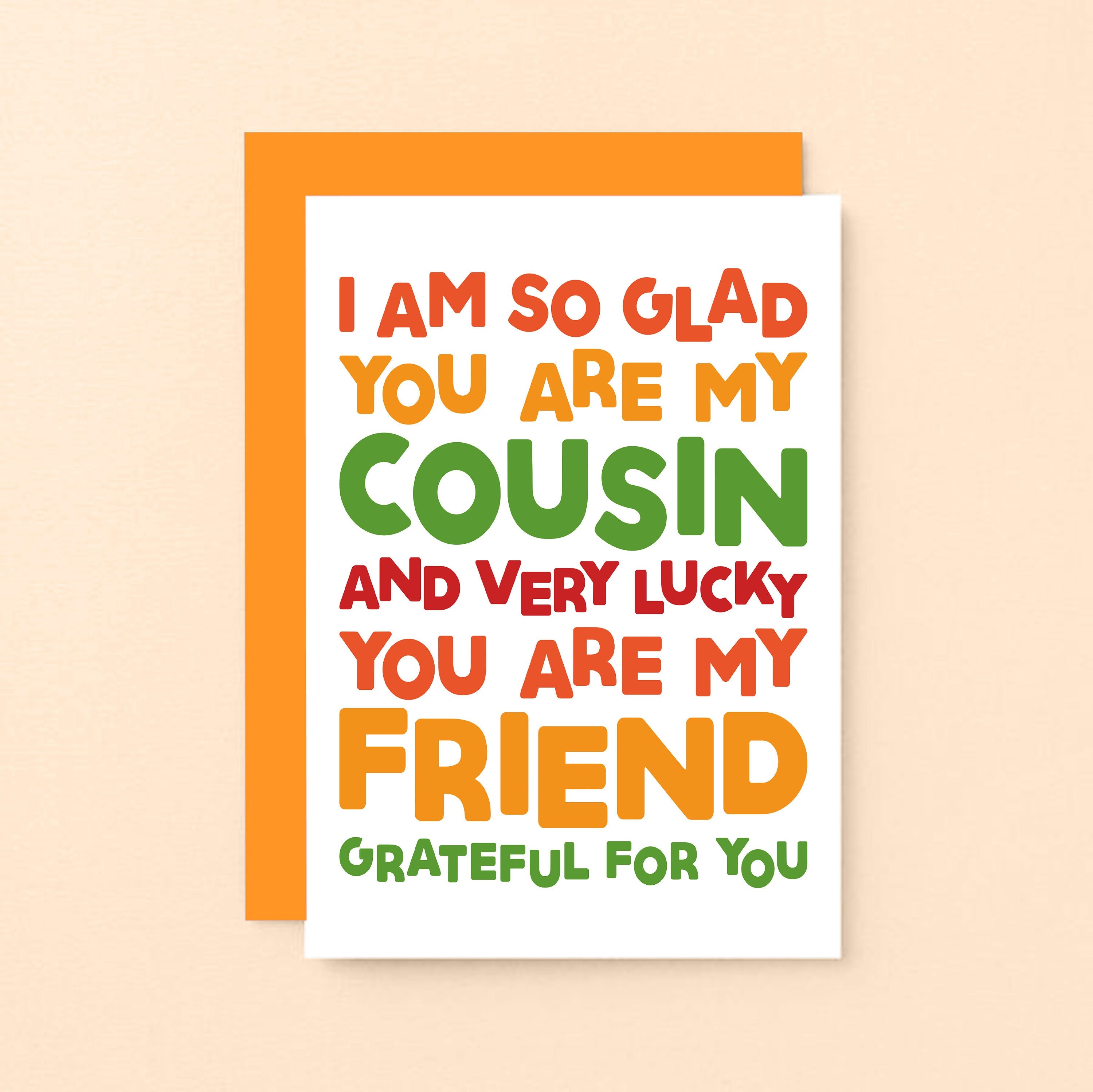Birthday Card for Cousin | Sweet Cousin Card | Best Cousin Ever | Just ...