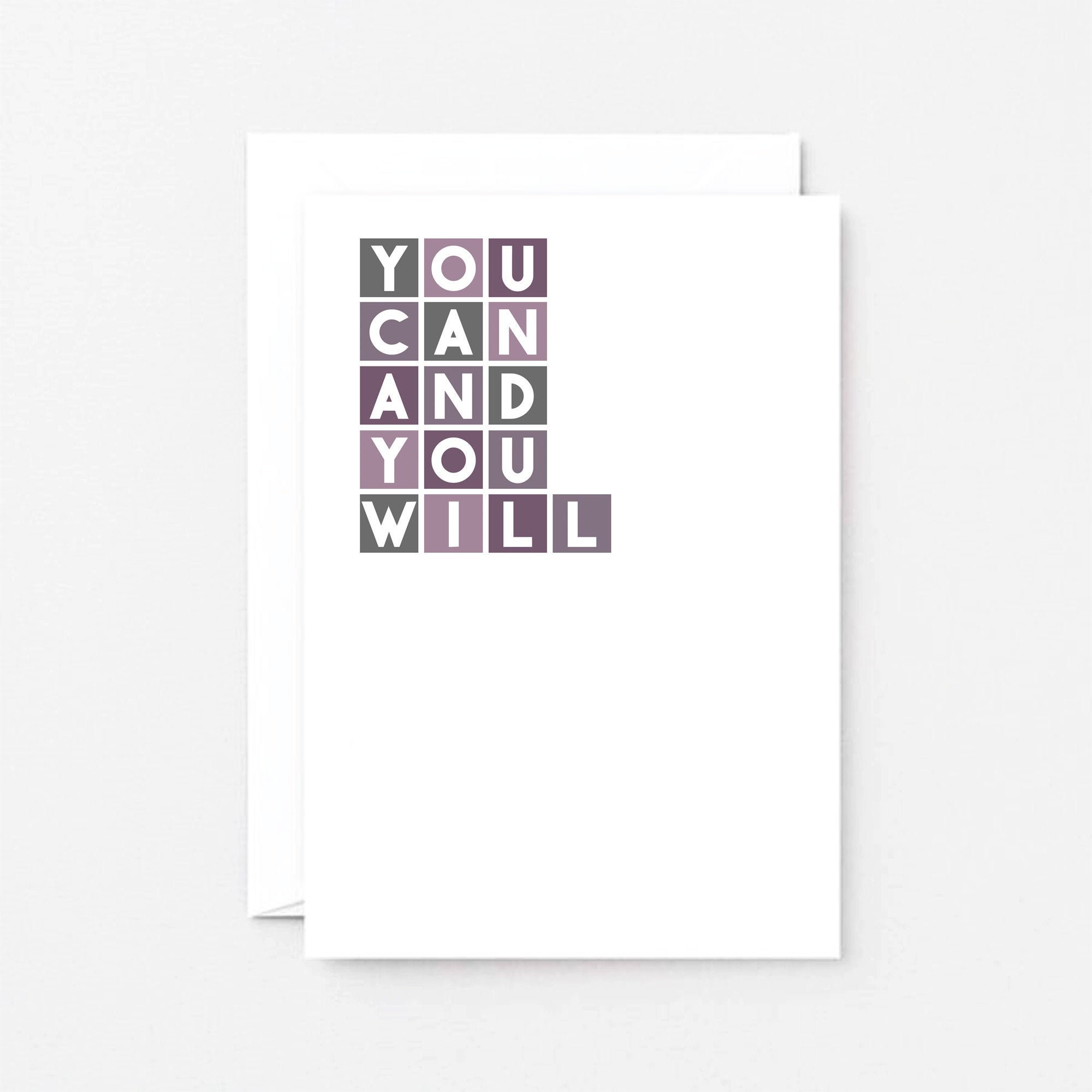 You Can Good Luck Card | Encouragement Card | Supportive Friendship ...