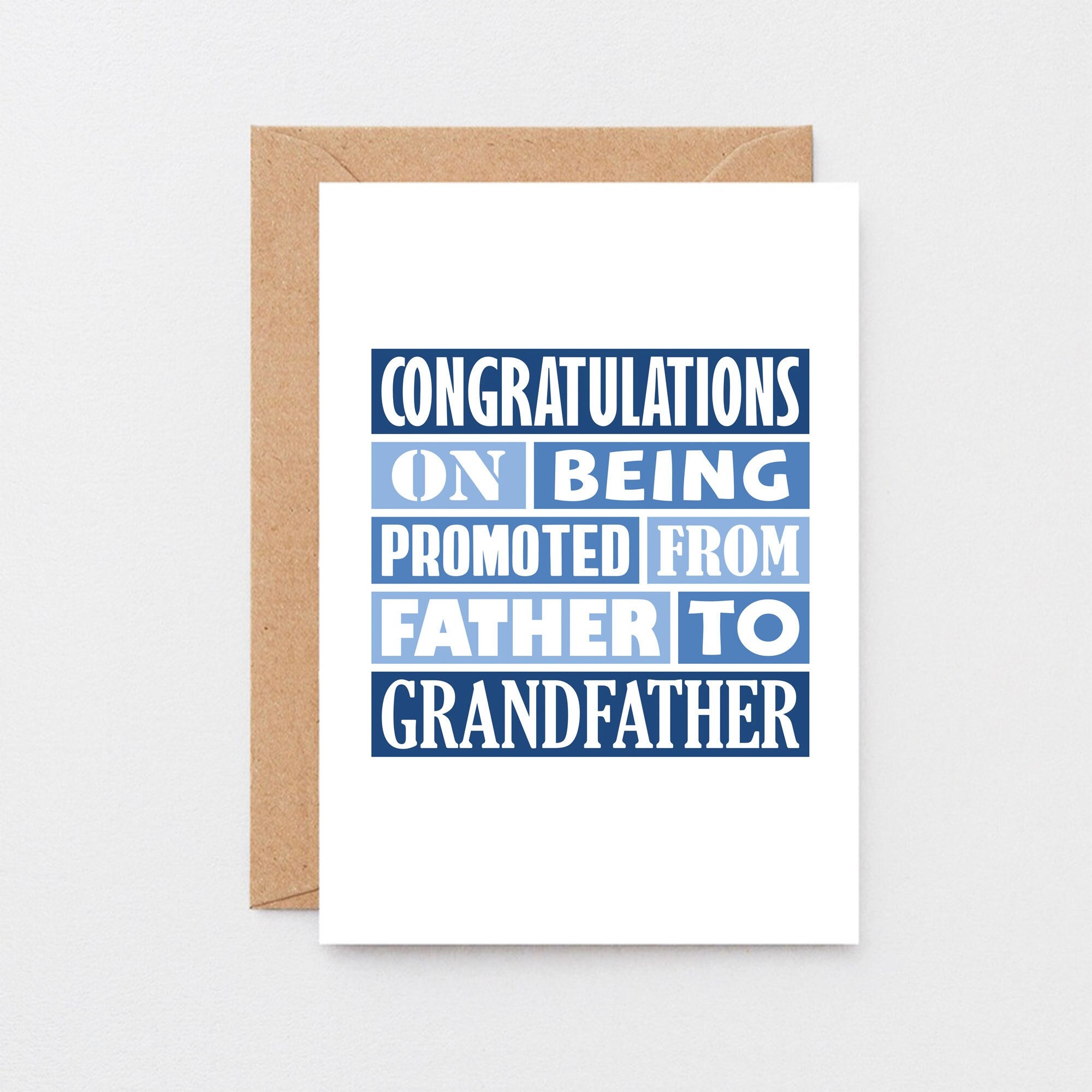 New Grandfather Card | New Grandchild | New Baby Grandson | New ...