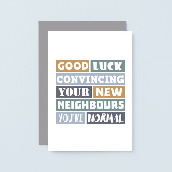 Funny New Home Card Funny New House Card Congratulations | Etsy