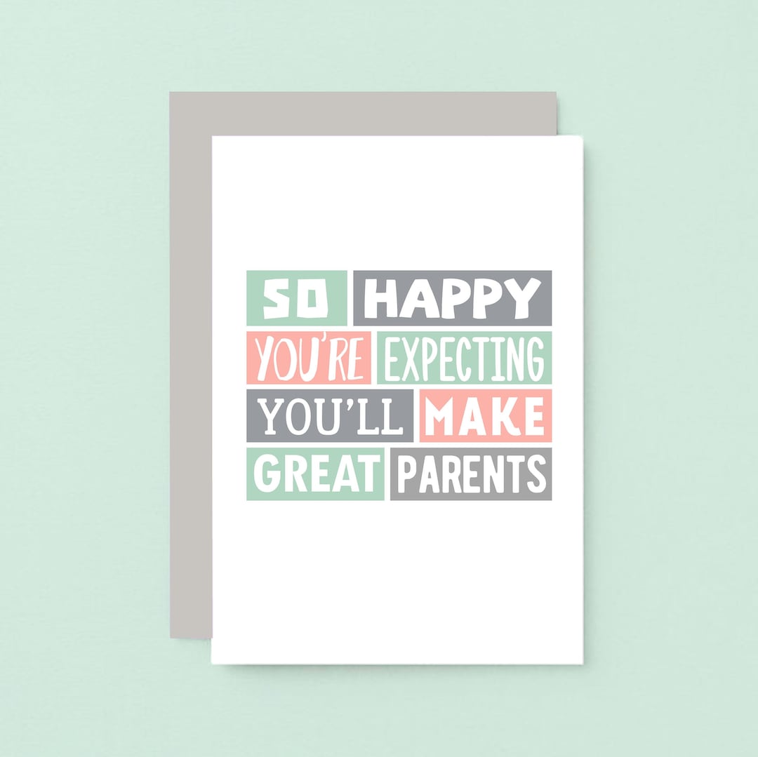 Congratulations Expecting Parents Card | New Parents Pregnancy Card ...