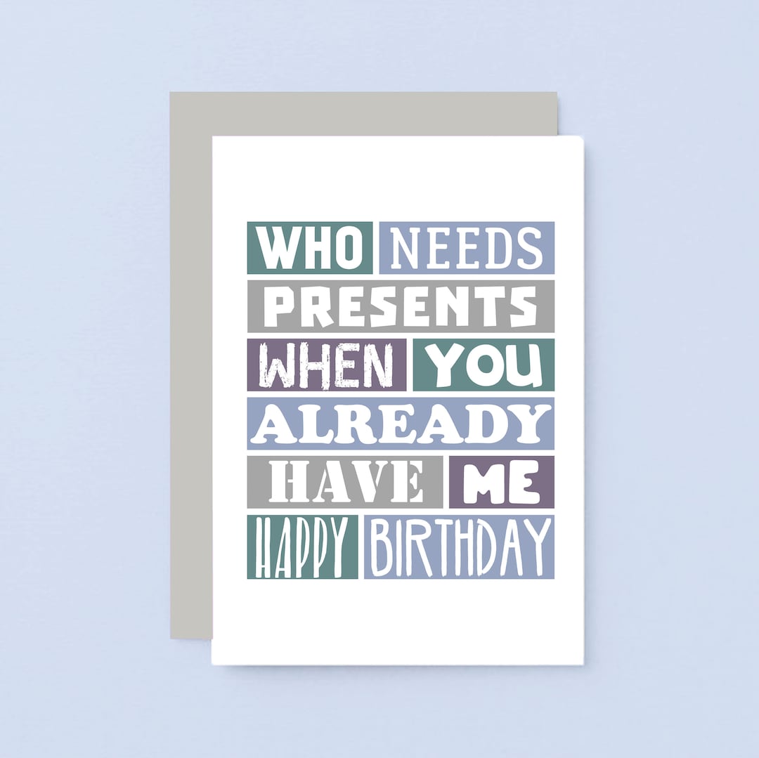 Funny Birthday Card for Wife Cheeky Birthday Card From - Etsy