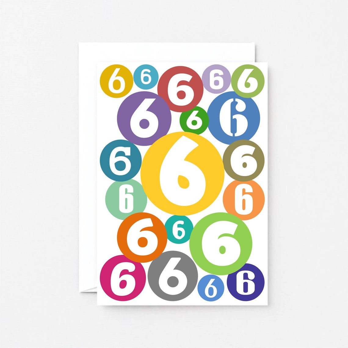 Sixth Birthday Card Six Year Old Birthday Card 6th - Etsy