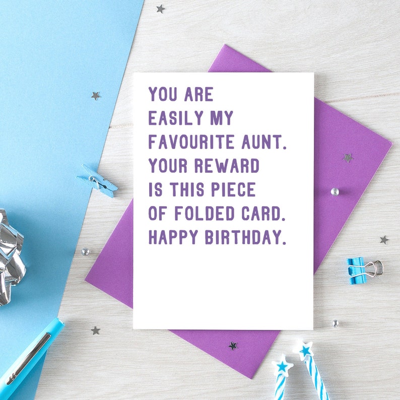Funny Aunt Birthday Card Funny Auntie Card Funny Birthday Etsy funny-aunt-birthday-card-funny-auntie-card-funny-birthday-etsy