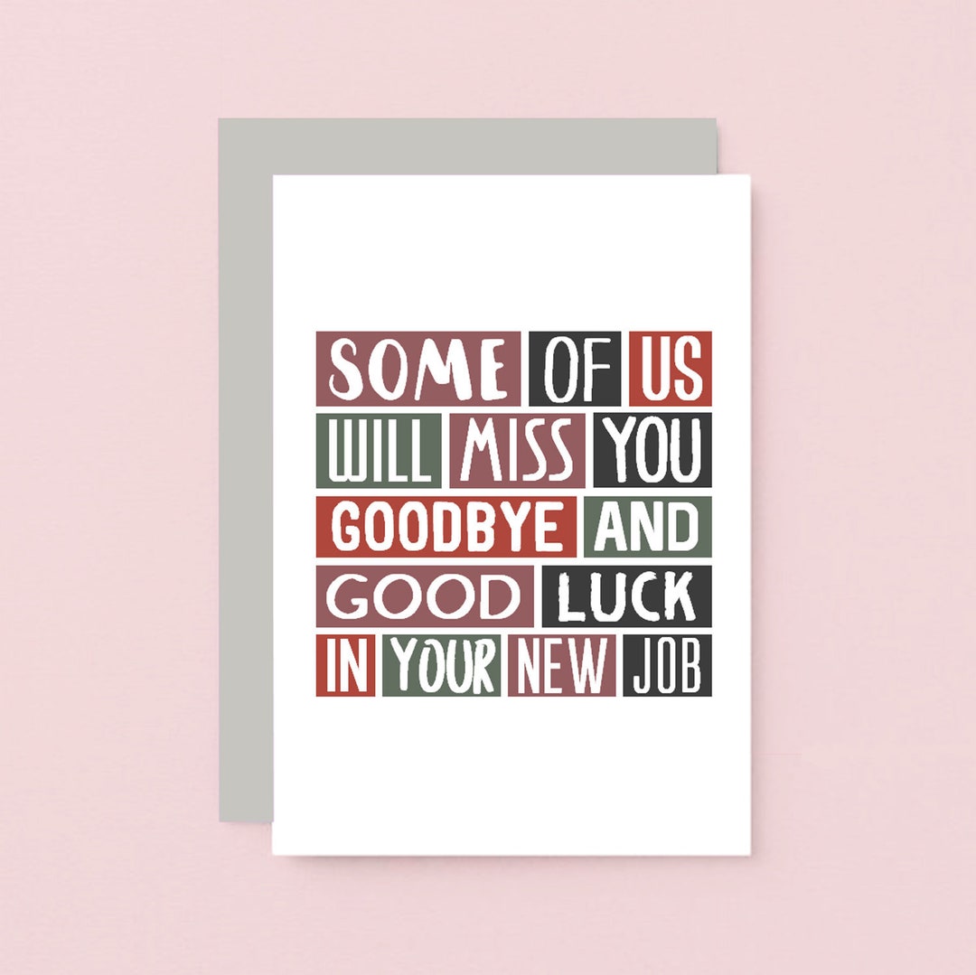 Funny New Job Card | Funny Farewell Card Coworker Leaving | Good Luck ...
