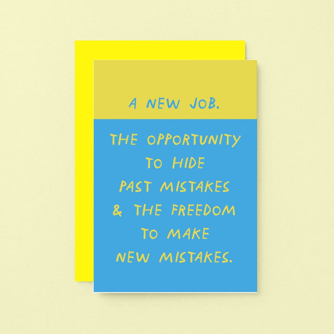 Cheeky New Job Card, Congrats on New Job, Goodbye Colleague Leaving ...