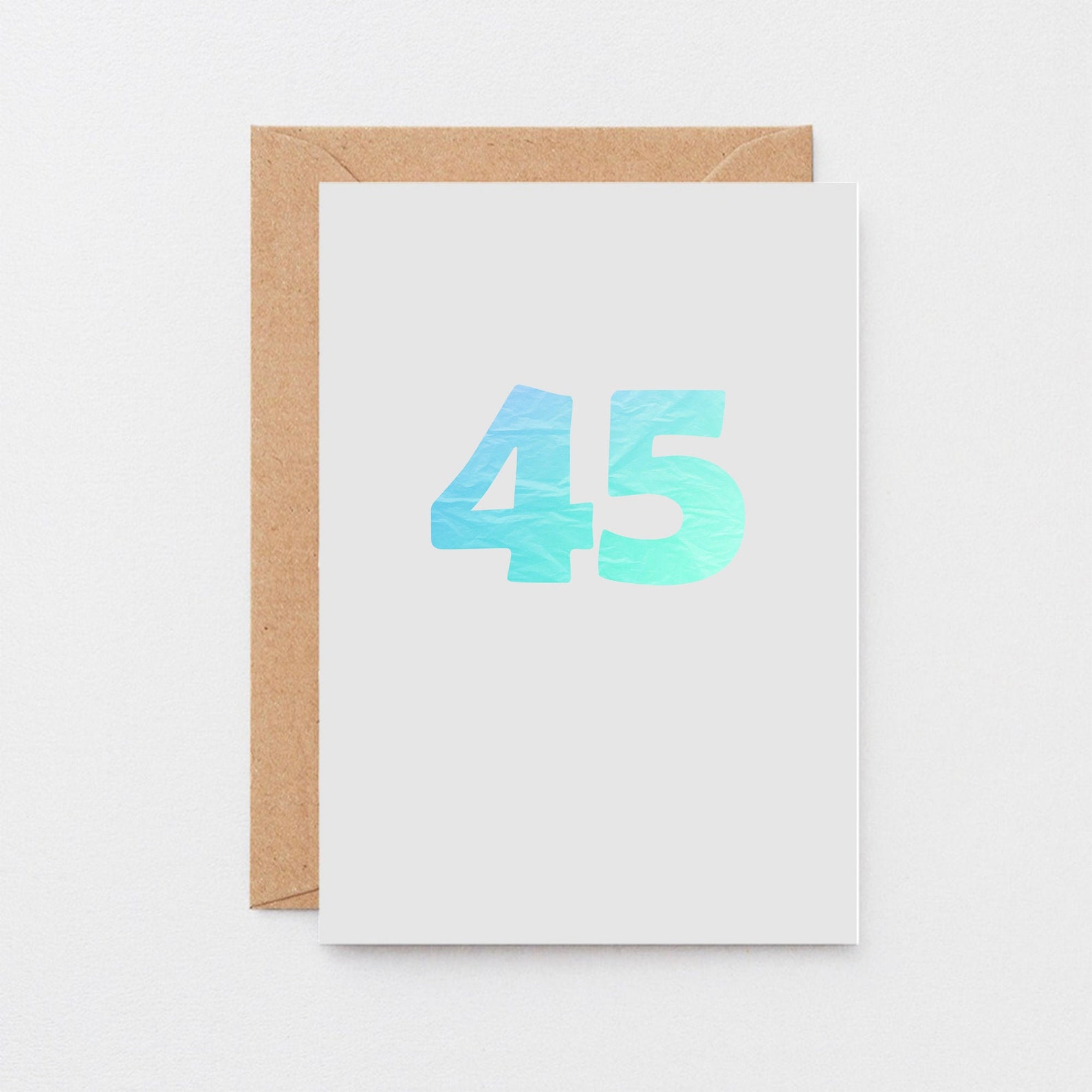 45th Birthday Card Forty-fifth Anniversary Age 45 Years - Etsy