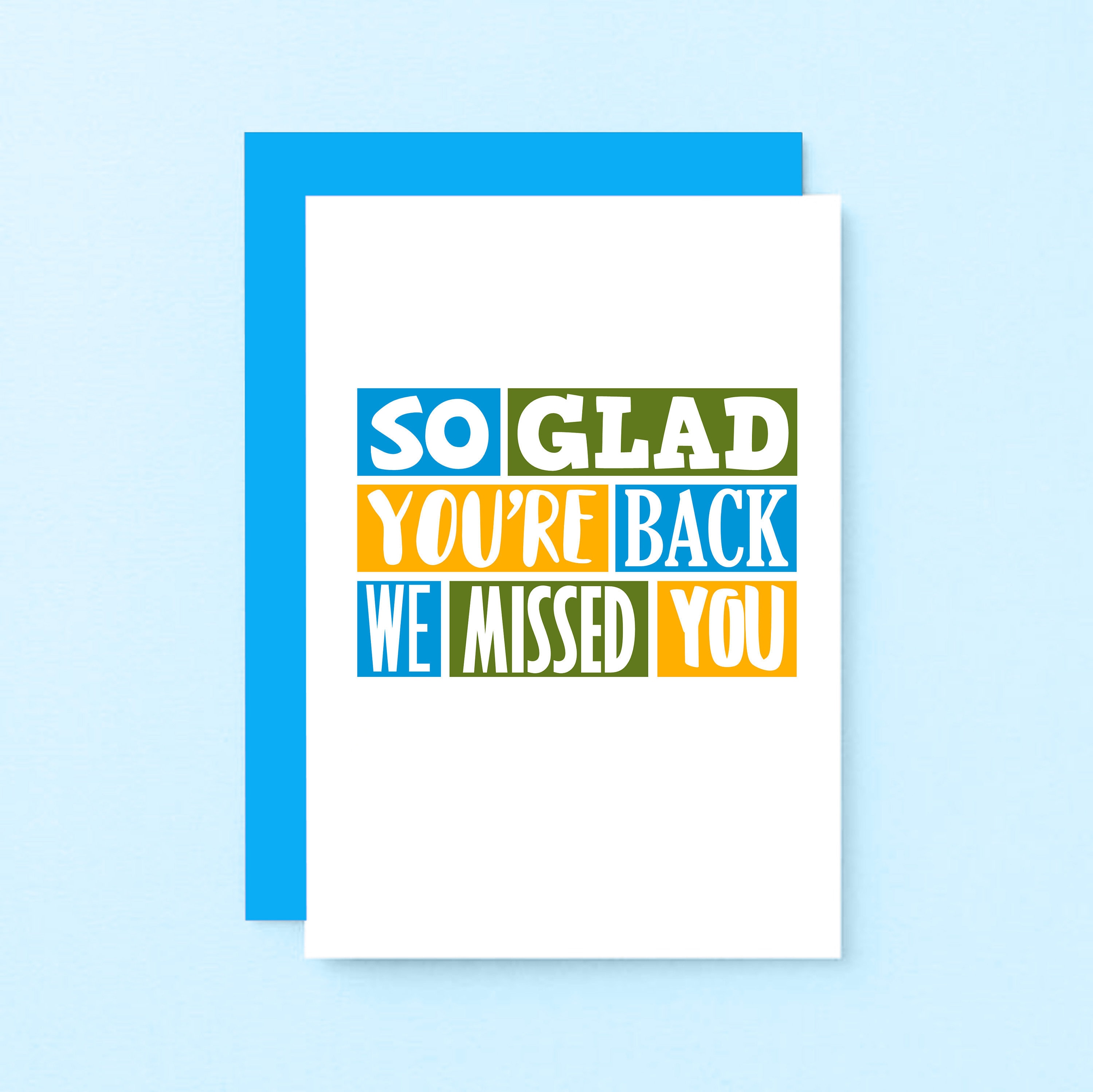 We Missed You Welcome Home Card Homecoming Card Welcome | Etsy