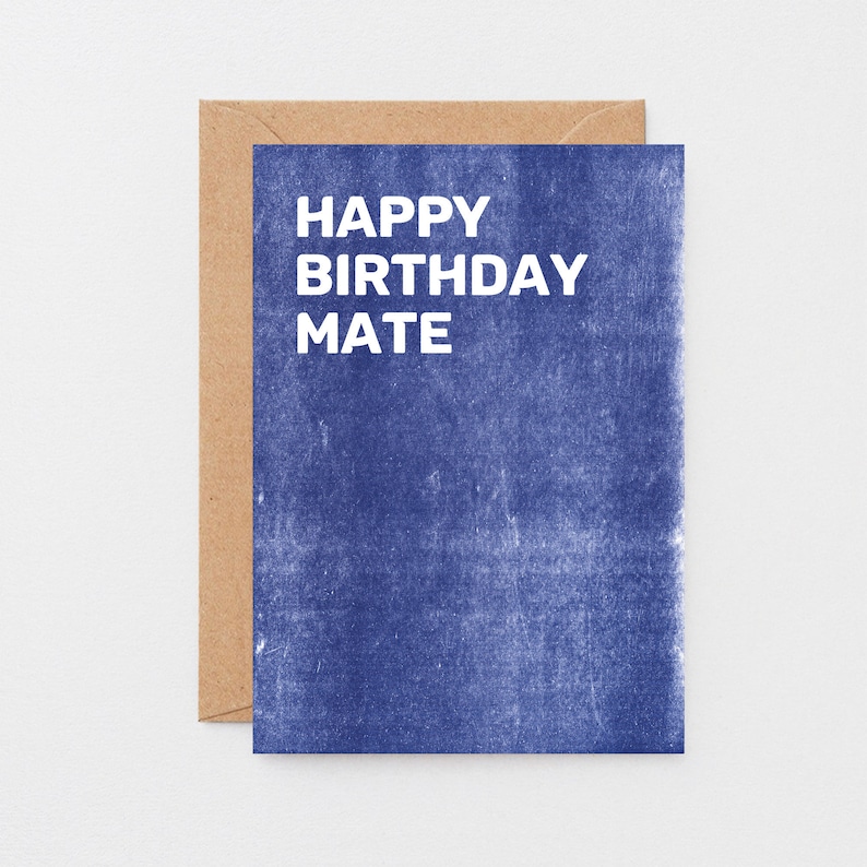 Mate Birthday Card for Him | Happy Birthday Mate | Birthday Card for ...