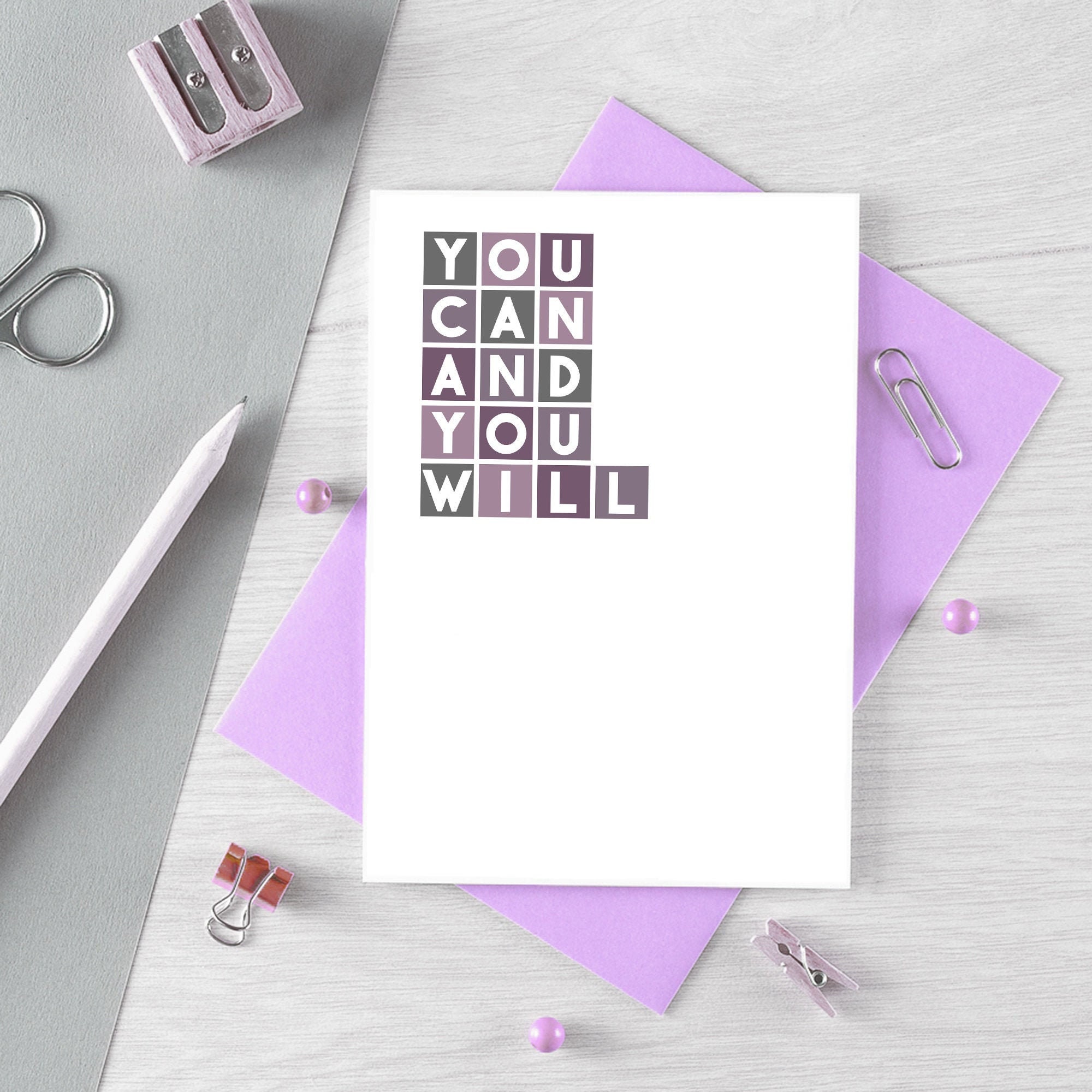 You Can Good Luck Card | Encouragement Card | Supportive Friendship ...