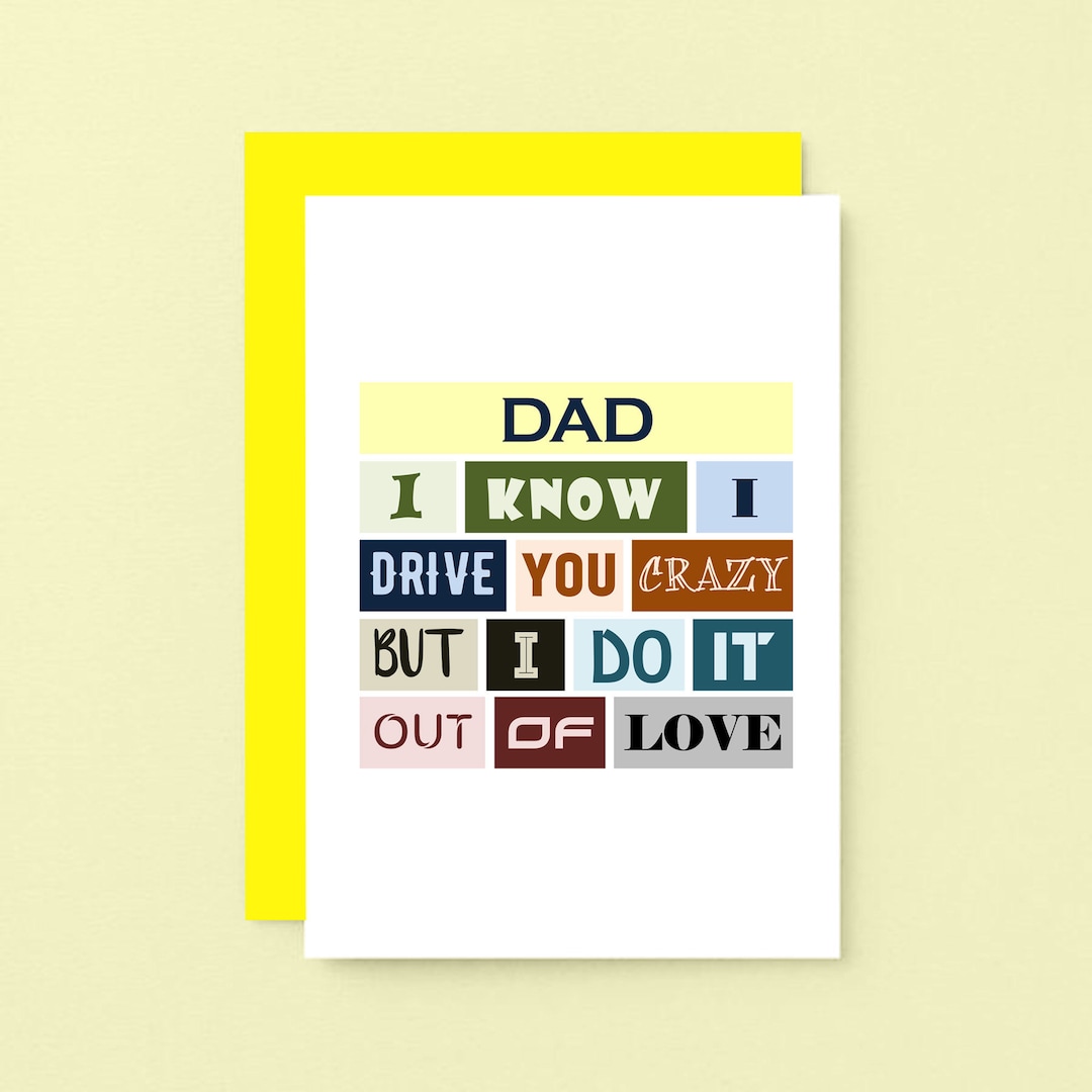 Funny Birthday Card for Dad | Humorous Dad Card | Sorry Dad | Witty ...