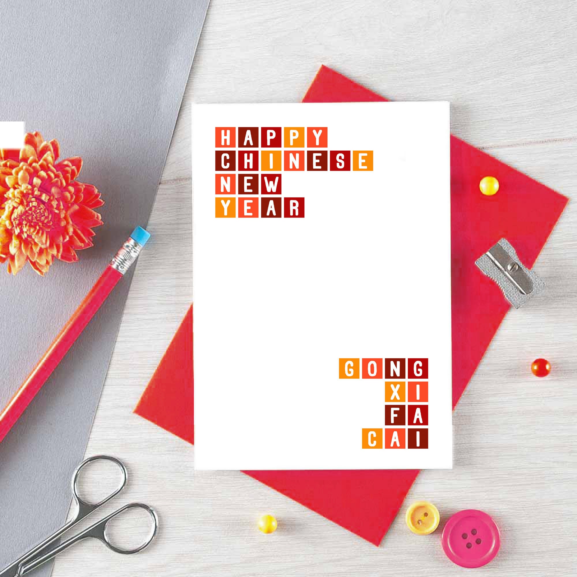 Chinese New Year Card | Gong Xi Fa Cai Card for Friend | Happy Chinese ...