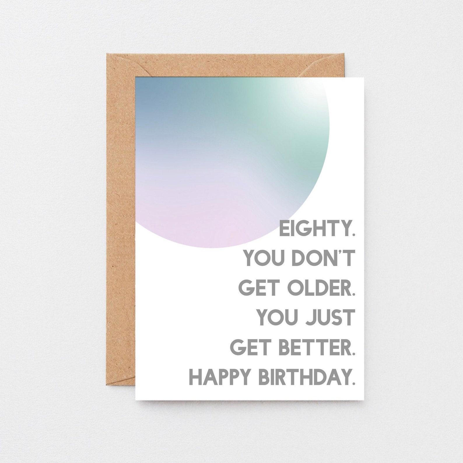 80th Birthday Card | Better With Age | SE2059A6 - Etsy