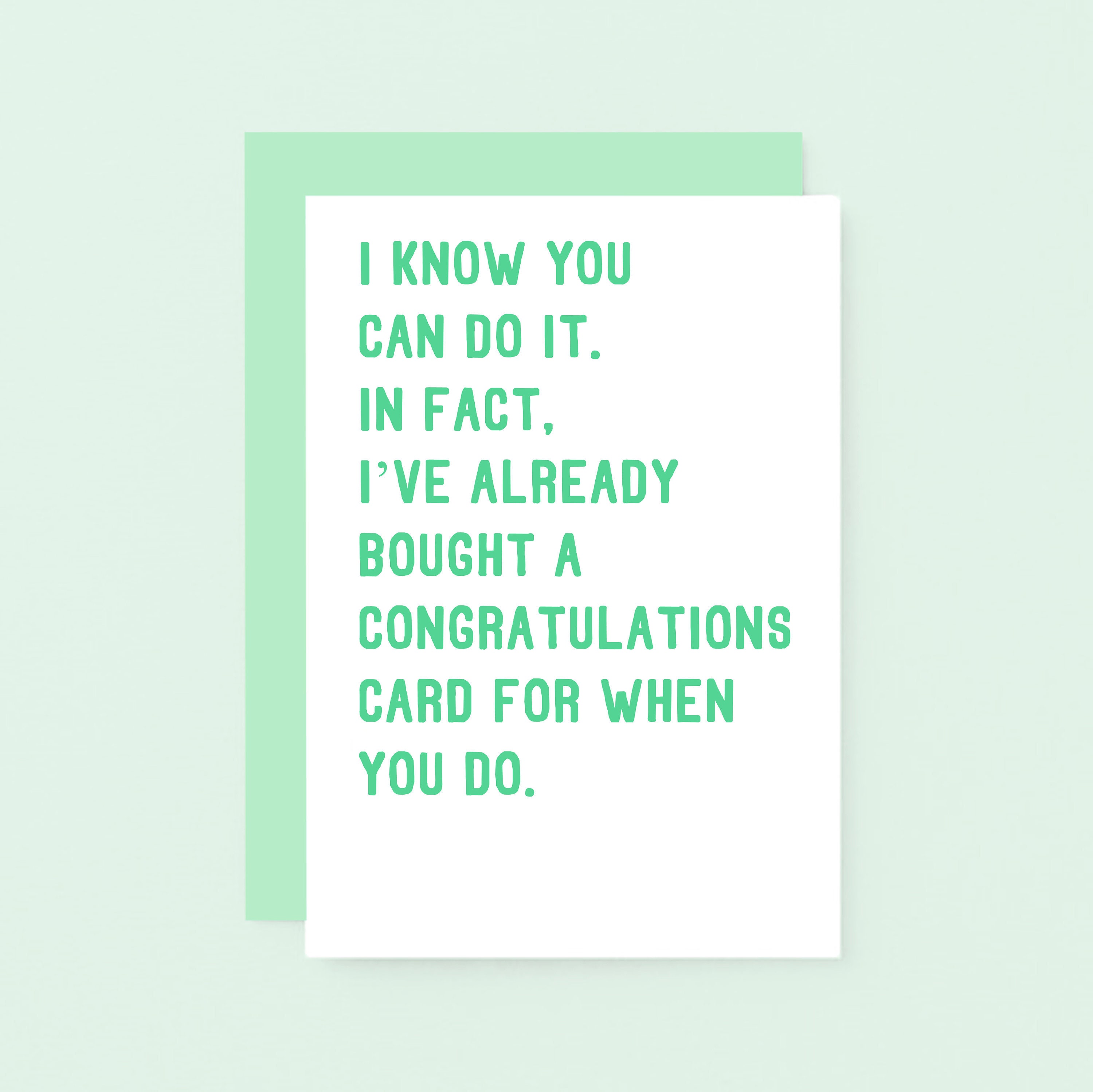 Good Luck Card Encouragement Card Exams Driving Test | Etsy