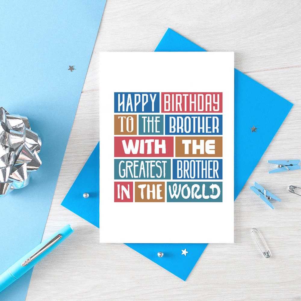 Funny Birthday Card for Brother Funny Brother Card From | Etsy