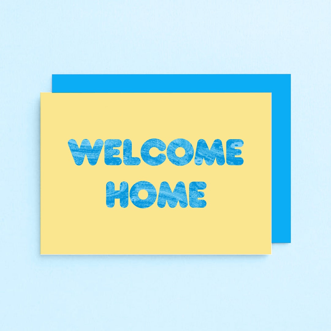 Welcome Home Card | Happy You're Home Card | Missed You Card | SE5110A6 ...