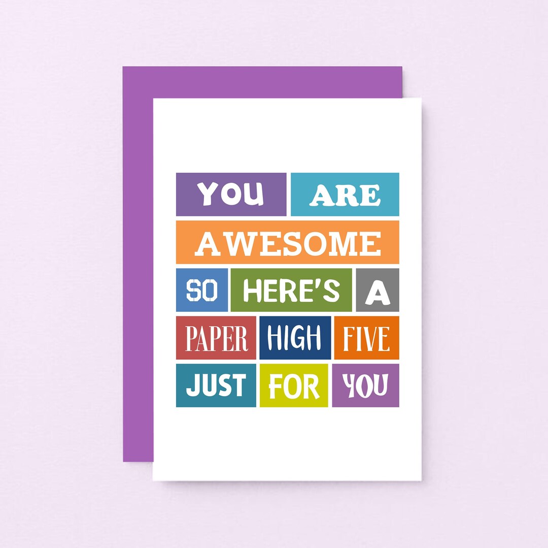 Congratulations Buddy - Paper High Five Card - Encouraging - Graduation ...
