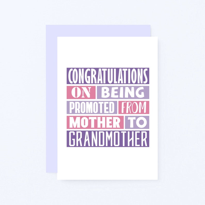 New Grandmother Card New Grandchild Congratulations Card | Etsy
