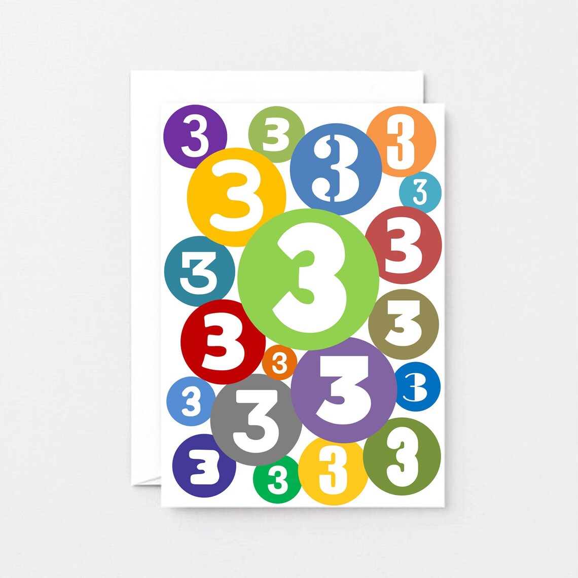 3rd Birthday Card Boy Age 3 Birthday Card Three Years Old | Etsy UK