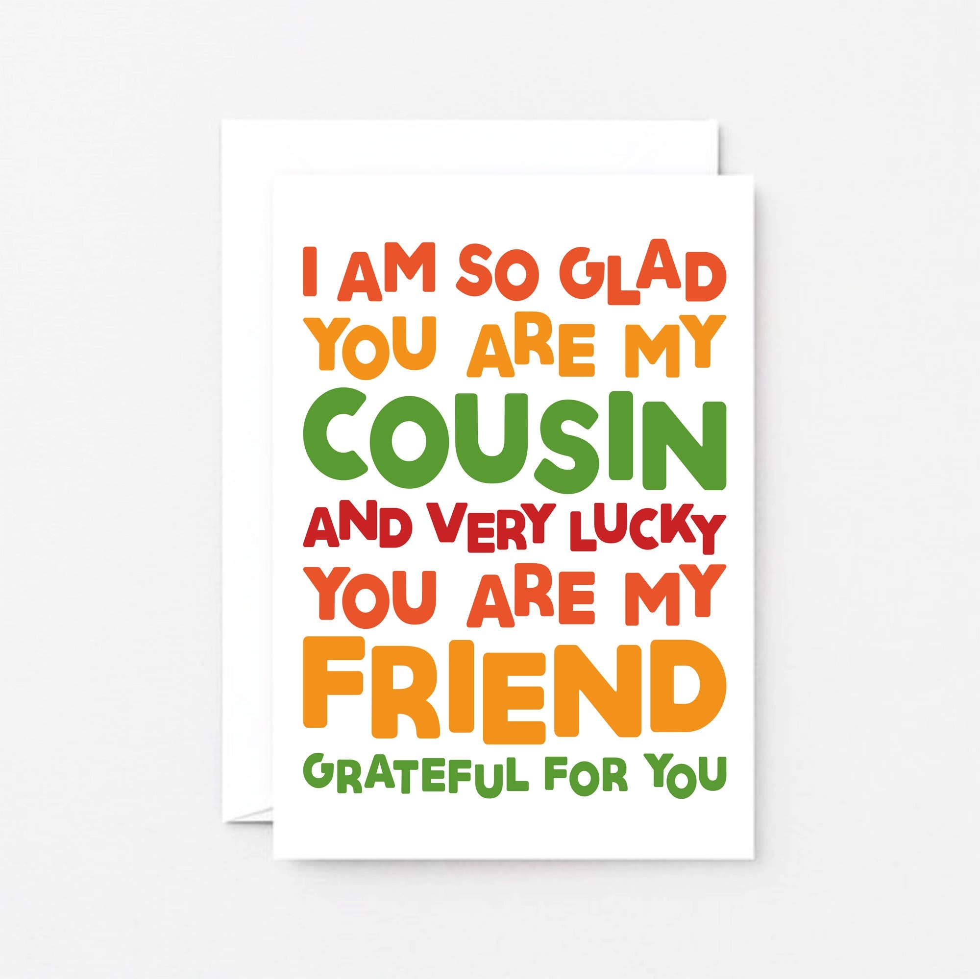 Birthday Card for Cousin Sweet Cousin Card Best Cousin | Etsy