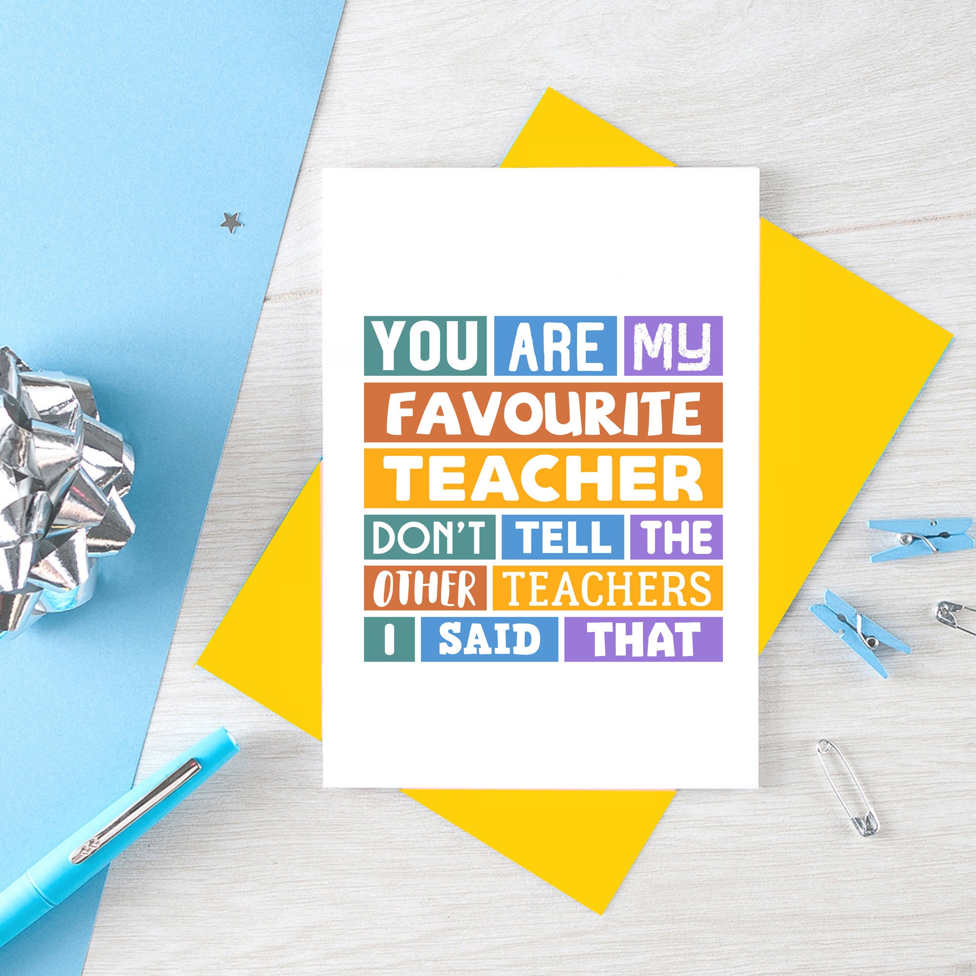 Thank You Teacher Card Funny Teacher Card Funny Teacher | Etsy