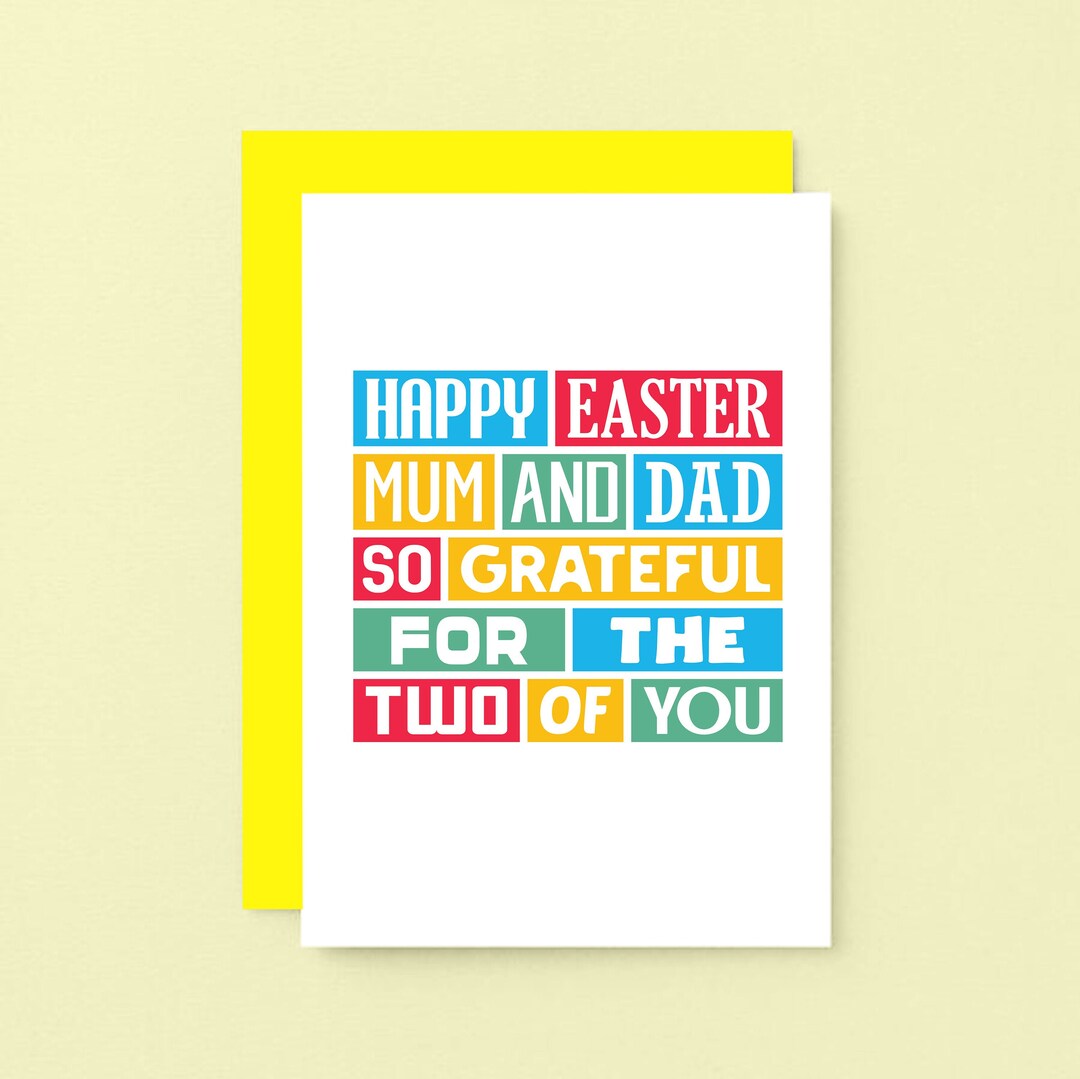 Easter Card for Mum and Dad, Easter Greetings for Parents | SEH0009A6 ...