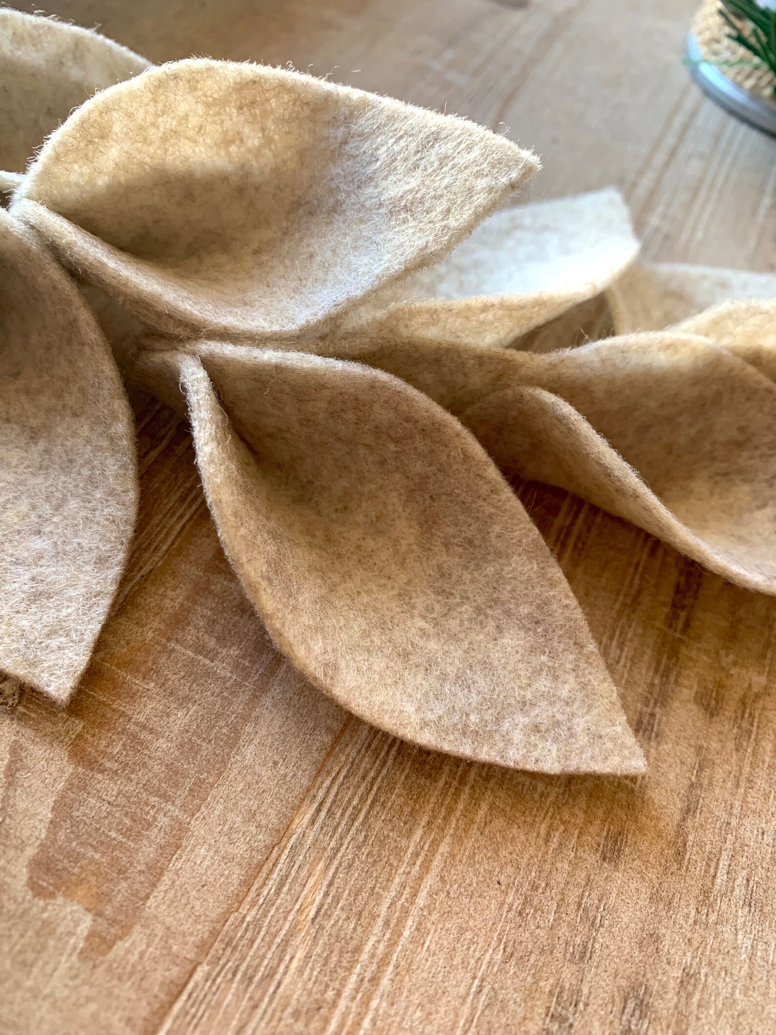 Sandstone/beige Felt Garland Soft Tan Felt Leaf Garland | Etsy