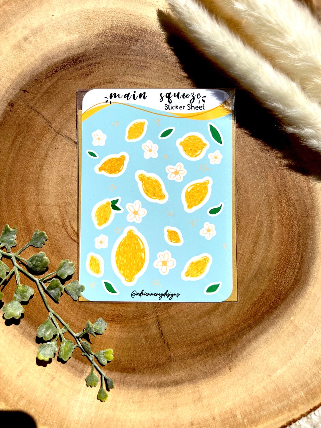 Main Squeeze Lemon Sticker Sheet Bullet Journal Stickers, Planner ...