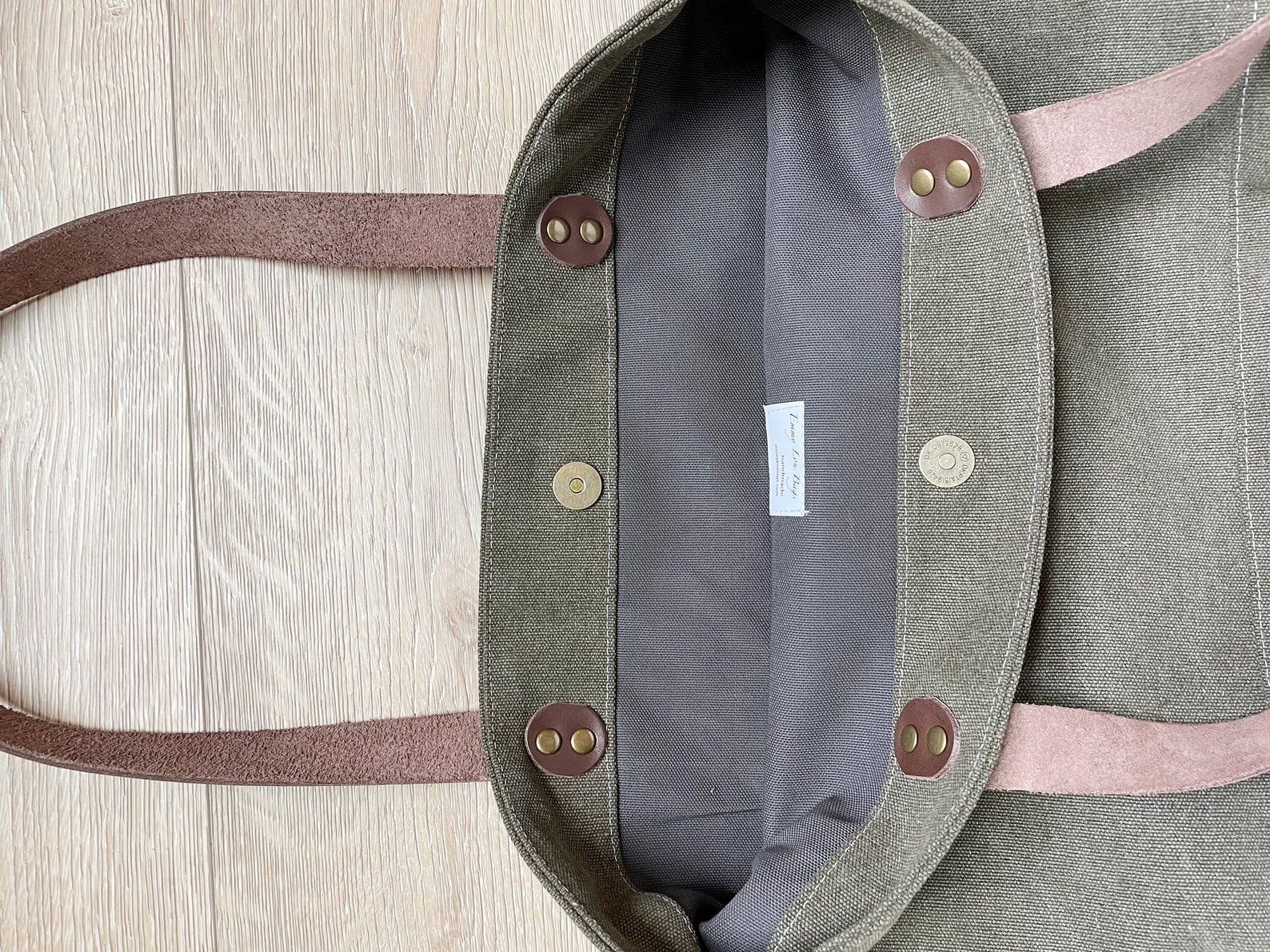 Olive Green Canvas Tote Bag Canvas Tote Bag Tote Bag | Etsy