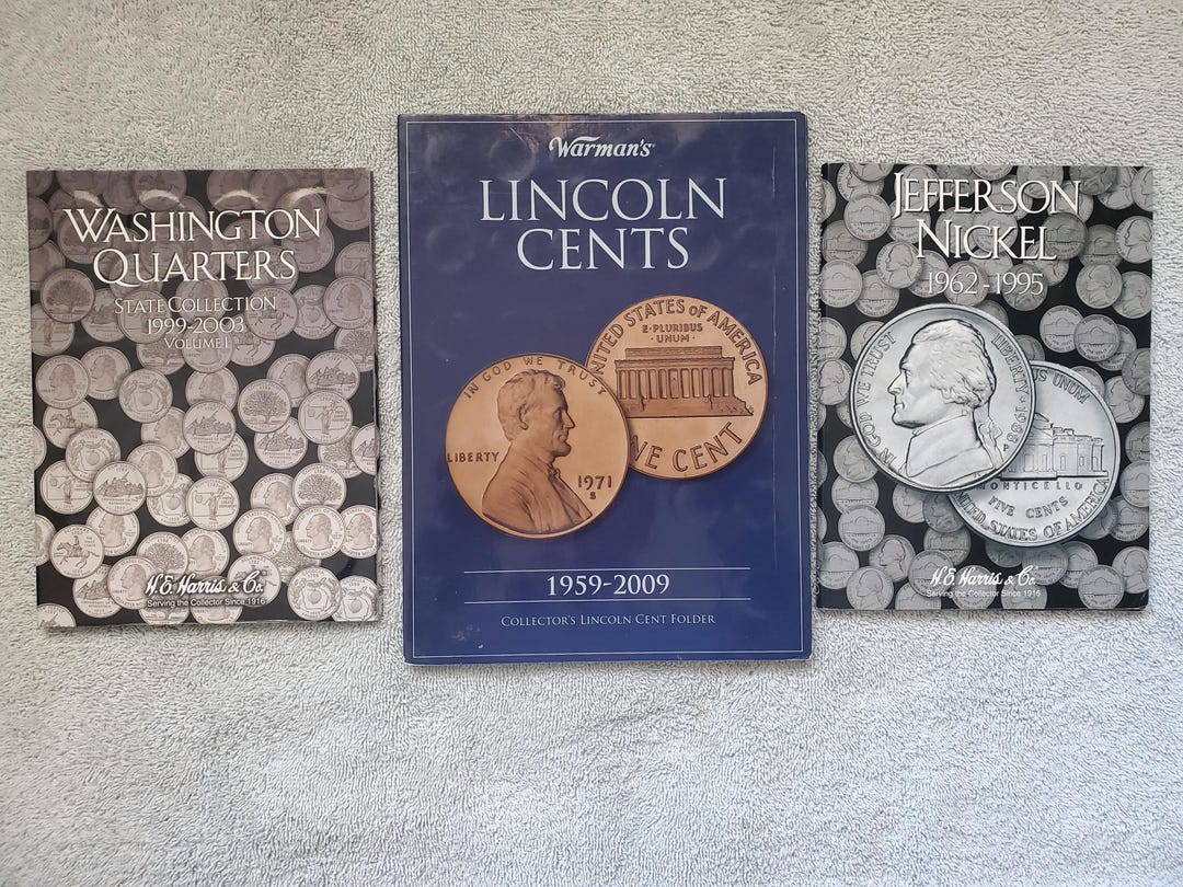 1999-2003 Quarter Book, 1962-1995 Nickel Book and 1959-2009 Penny Book ...
