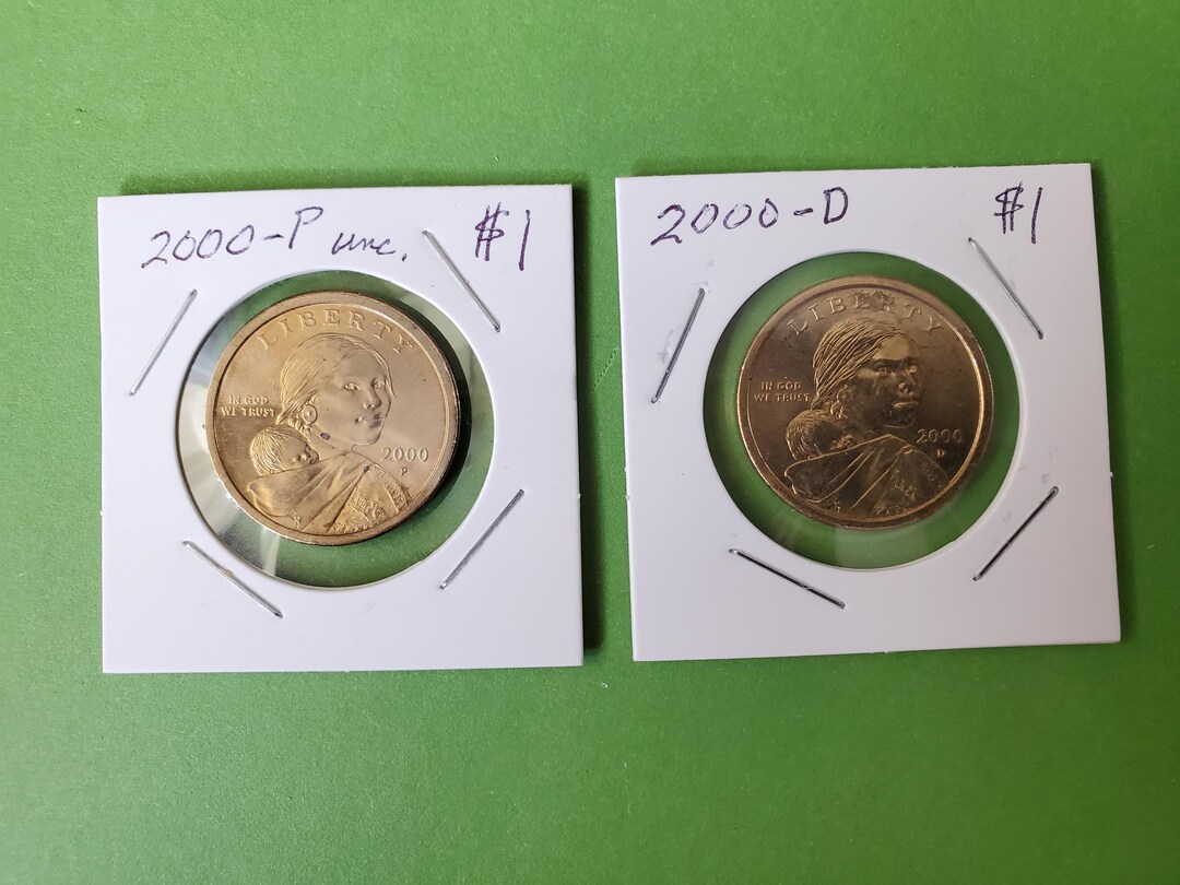 2000-P & D Dollar Coins - Etsy