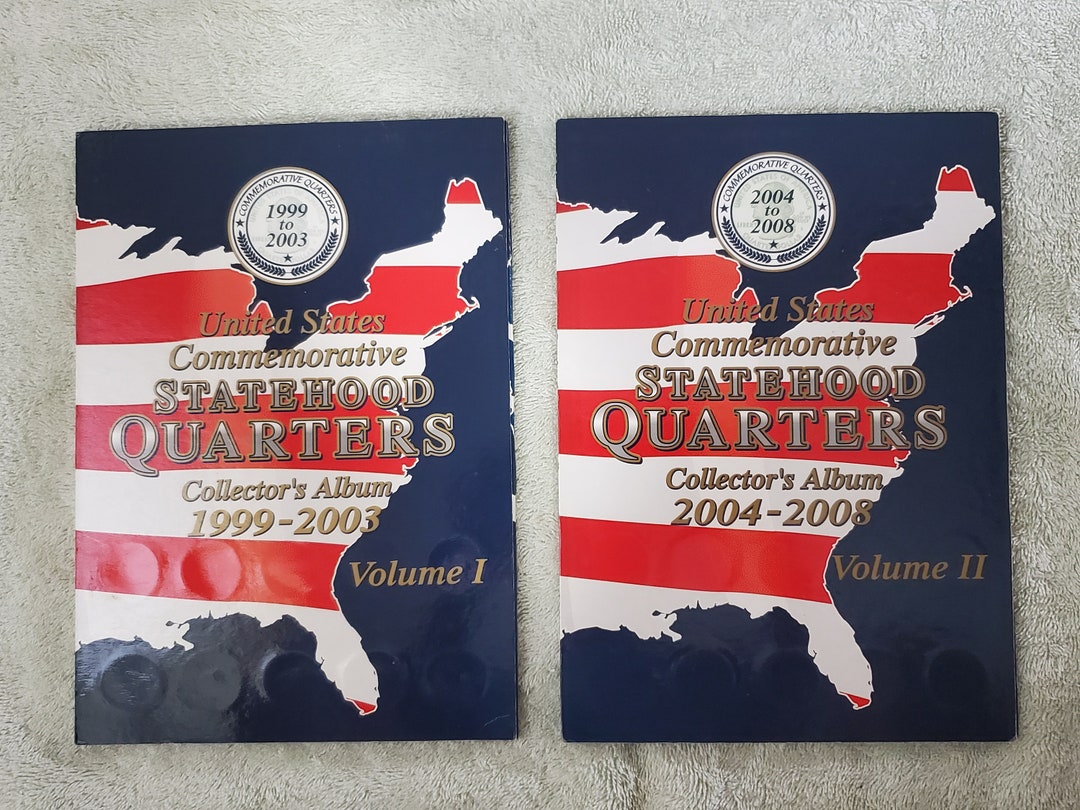 Volume 1 & 2 Complete State Quarter Books - Etsy