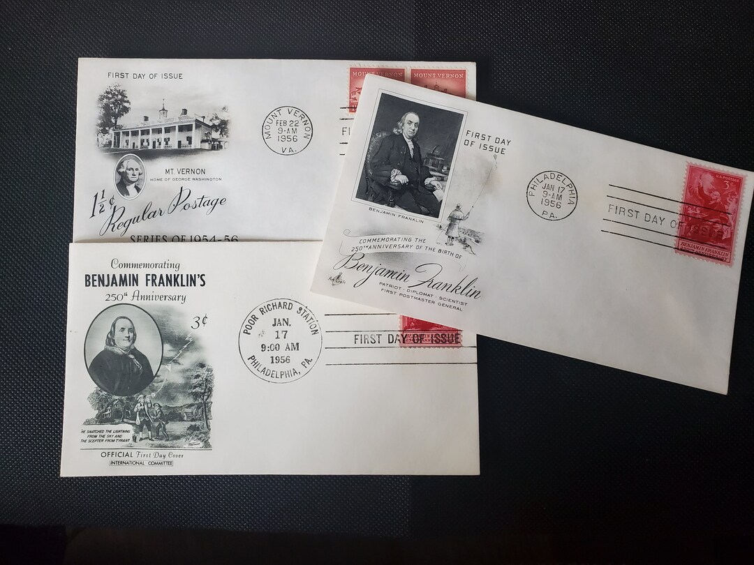 1956 First Day Issue Envelopes - Etsy