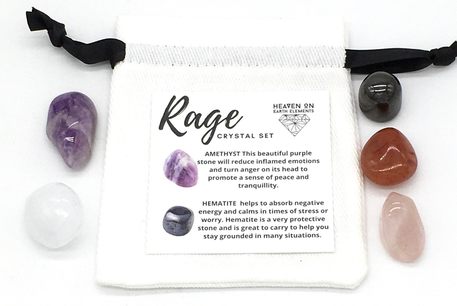 Controlling Your Rage Crystal Gift Set Anger Issues Healing - Etsy