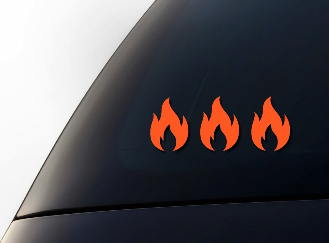 Fire Logo Decal Set - Ignite Awesomeness With Stunning Flames - Laptop ...