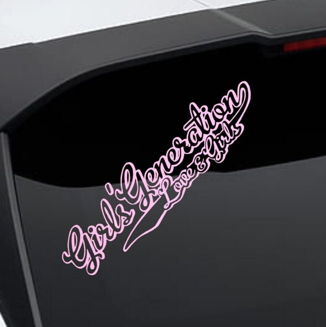 Girls Generation K-pop Vinyl Decal, Love and Girls, Car Window Laptop ...