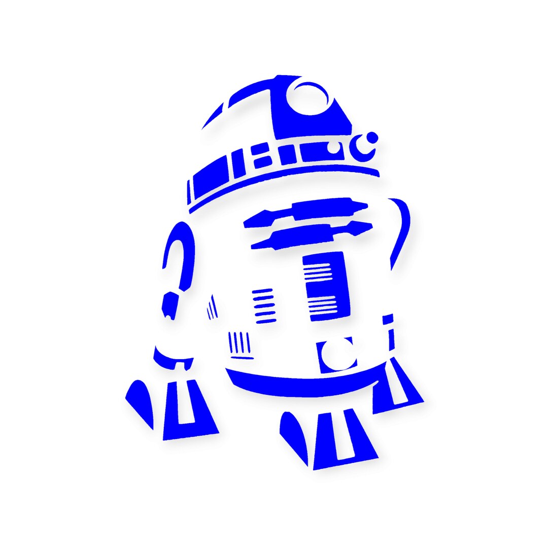 R2D2 Premium Decal Sticker 6 Great for Car Window, Walls, Desk ...