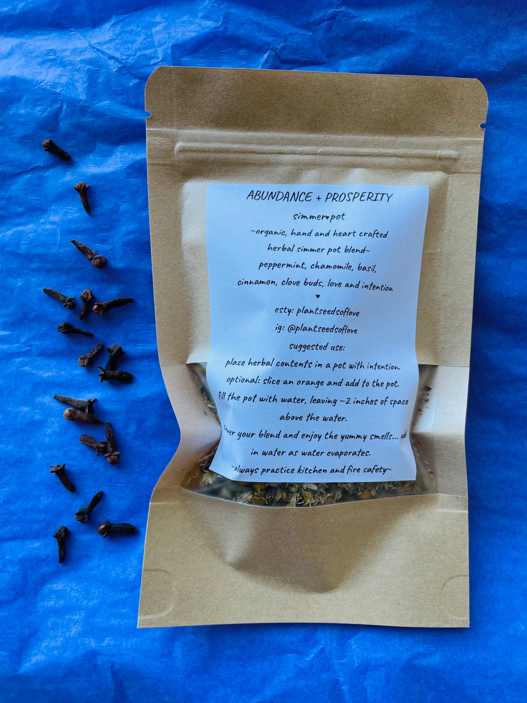 Simmer Pot Goodness for Abundance and Prosperity Simmer Pot Herb Kit - Etsy