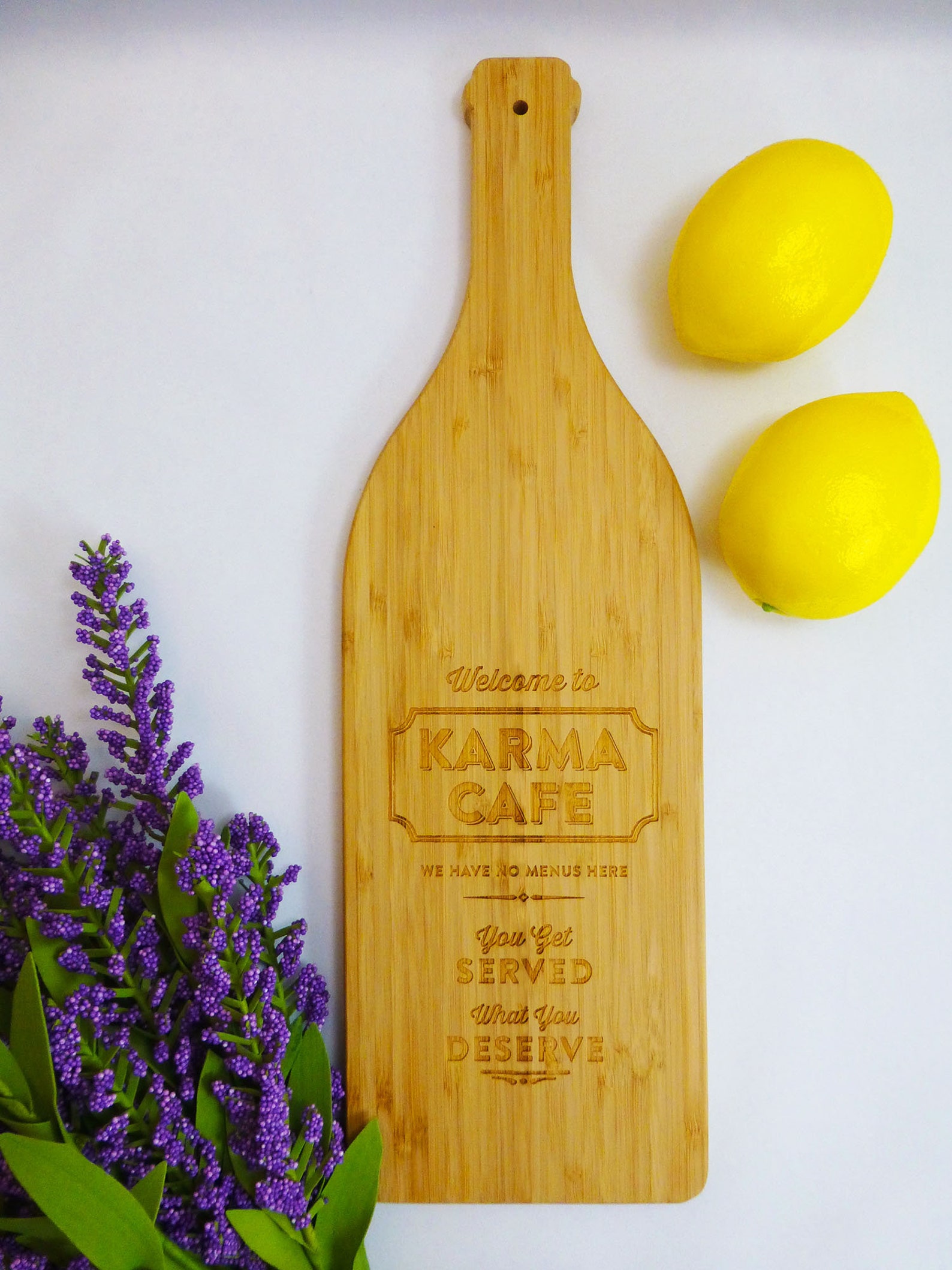 Welcome to Karma Cafe You Get Served What You Deserve Wine - Etsy