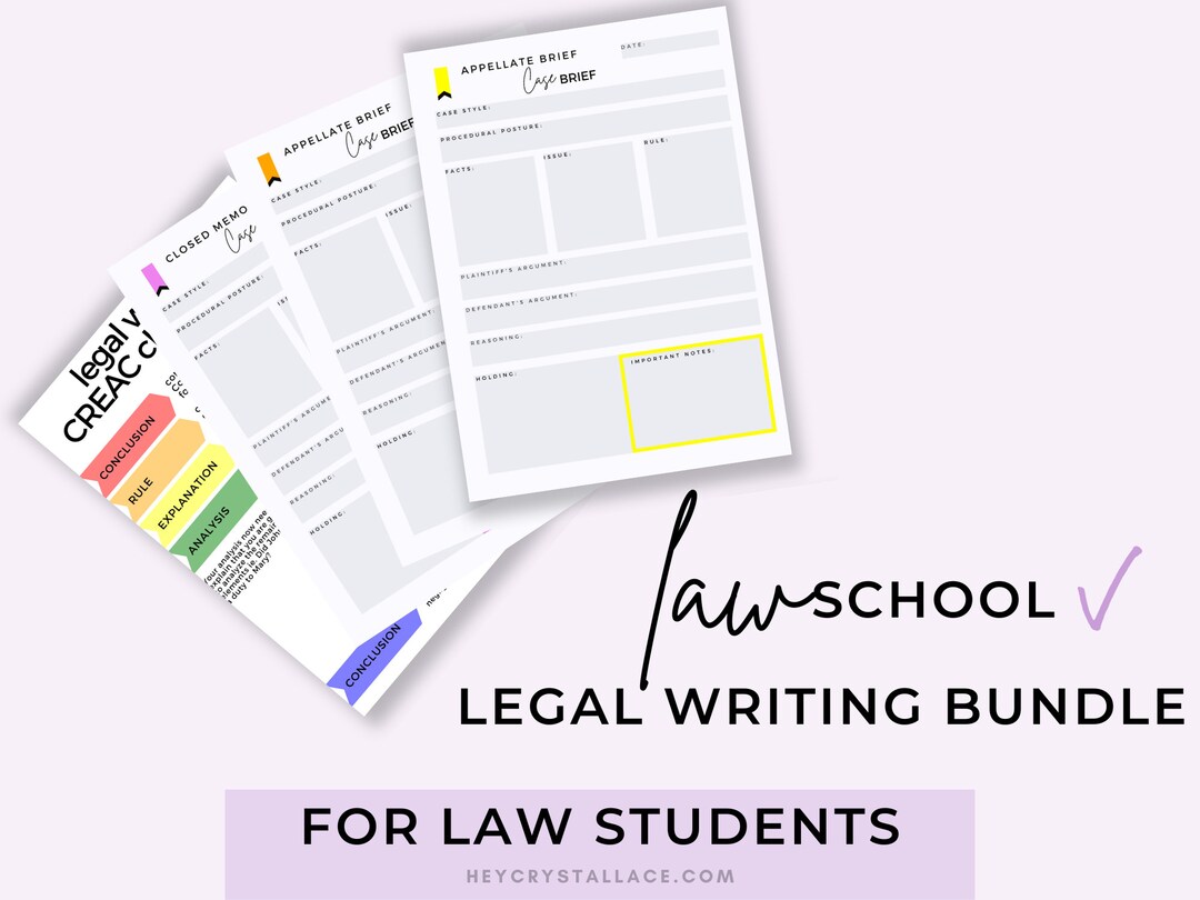 Law School Student | Law School Legal Writing Bundle Organize Your Law ...