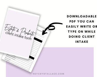 Lawyer Intake Form - Etsy