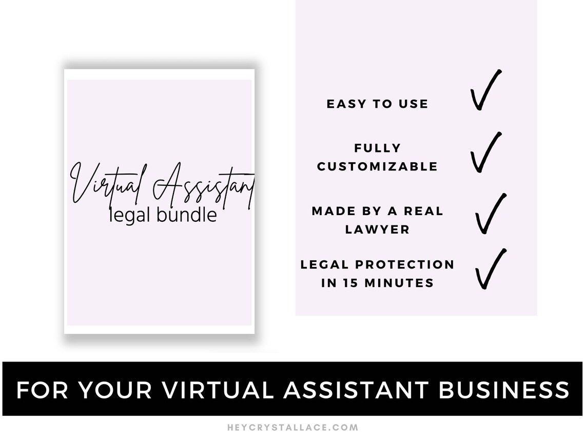 Virtual Assistant Legal Template Bundle Virtual Assistant Agreement ...