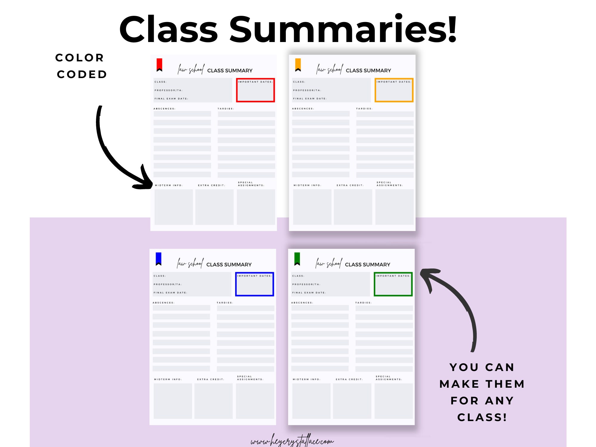 Law School Schedule