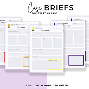 Law Student| Law School Case Brief Bundle | Legal Case Brief Bundle ...