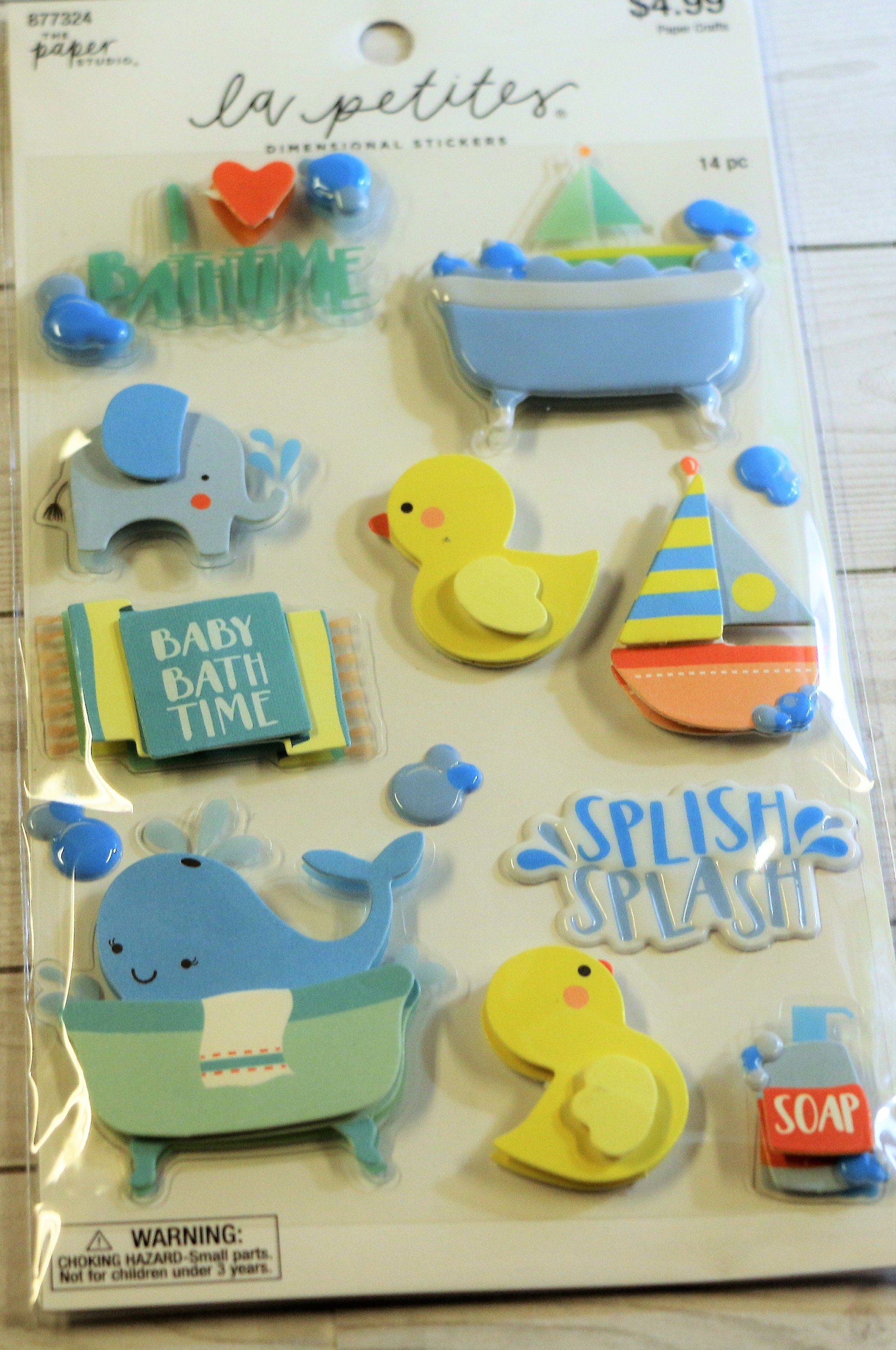 Baby Bath Time La Petites 3D Stickers Acid Free - Etsy
