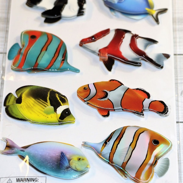 3d Fish Stickers - Etsy