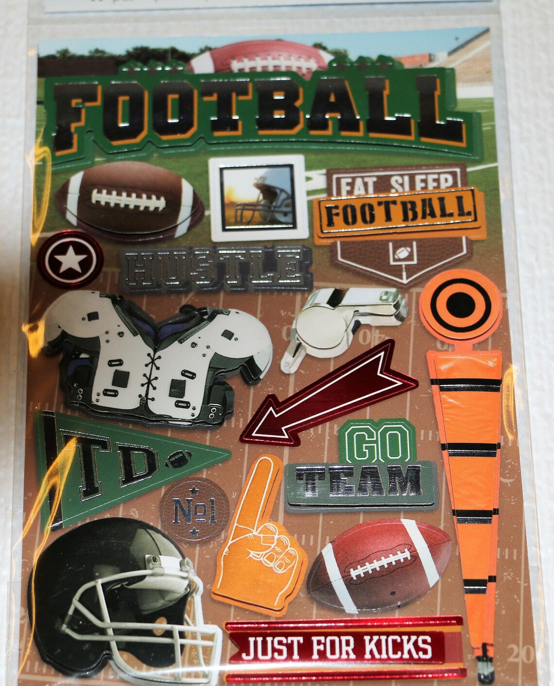 FOOTBALL Games Paper House 3D Stickers Dimensional Set | Etsy