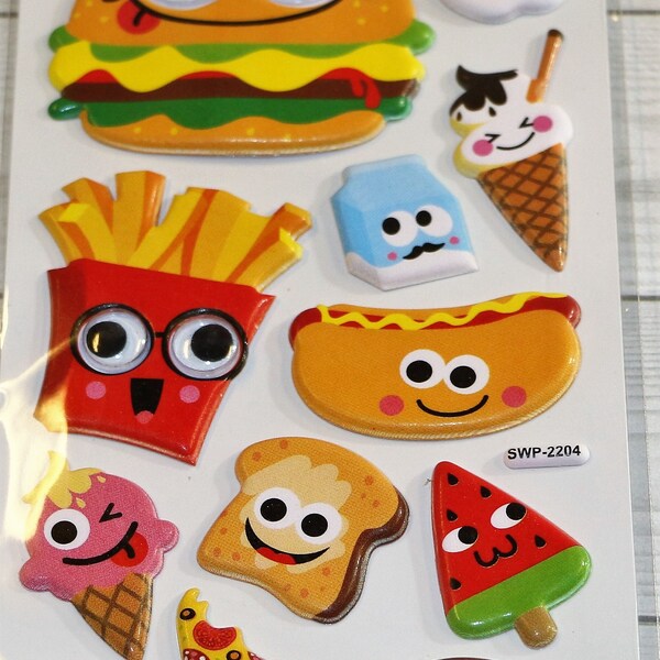 Puffy Stickers - Etsy