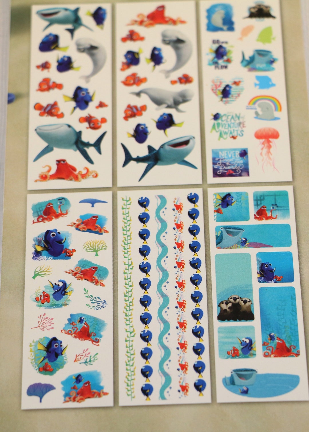 DISNEY, FINDING DORY, Marlin, Nemo, Dory, Bailey, Destiny, Hank, Sea ...